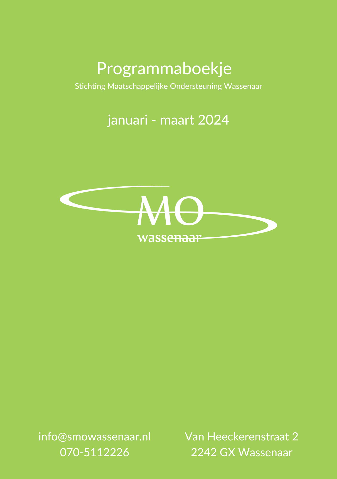 Programmaboekje januari - maart 2024 - SMO Wassenaar